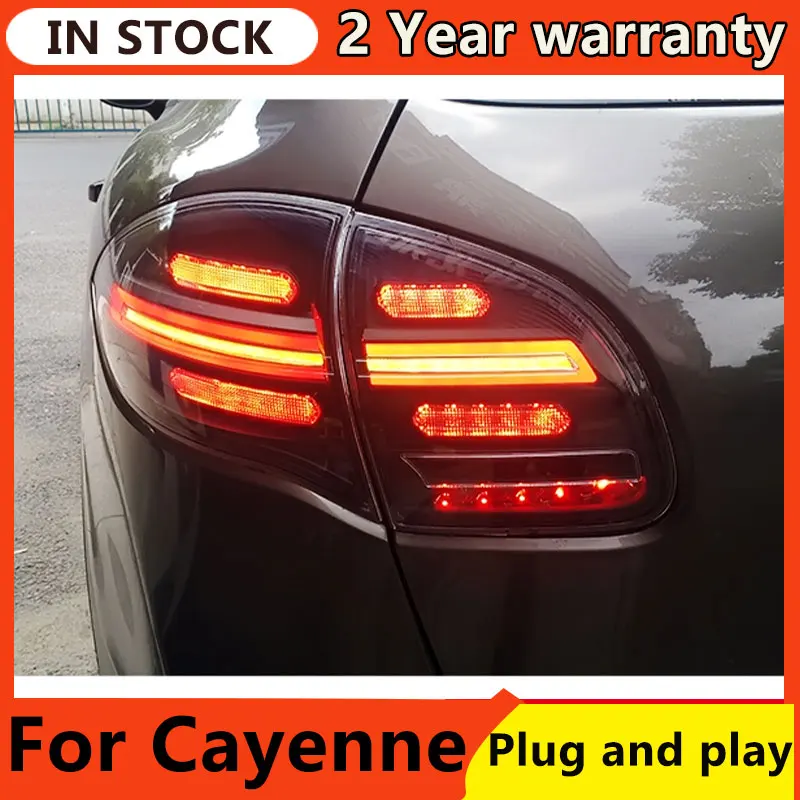 Car Styling for Porsche Cayenne Tail Lights 2011 2014 Cayenne LED Tail Lamp DRL Dynami Signal ...