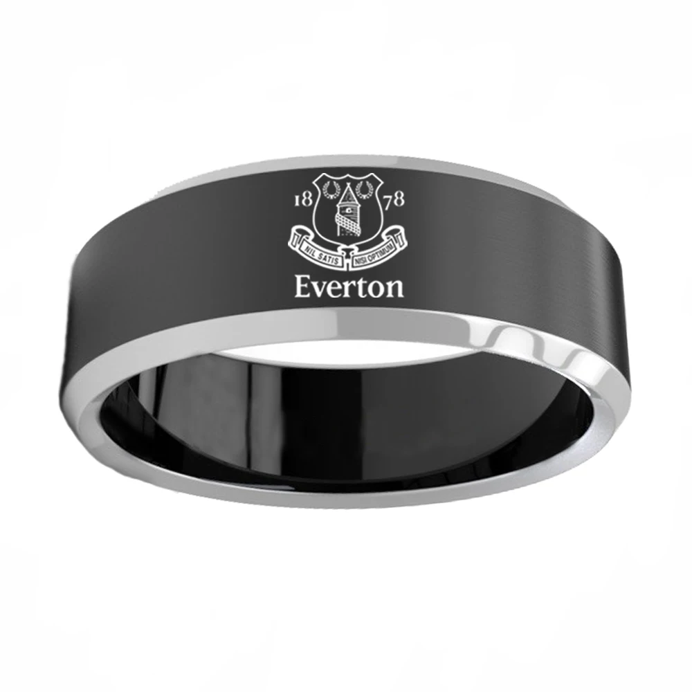 Everton F.C Football Club Logo Fans Ring 8mm Custom DIY Laser Name Logo ...