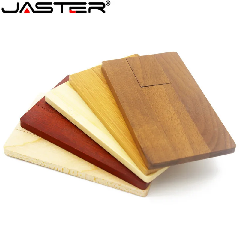 JASTER LOGO personality maple wooden card USB flash drive U disk gift ...