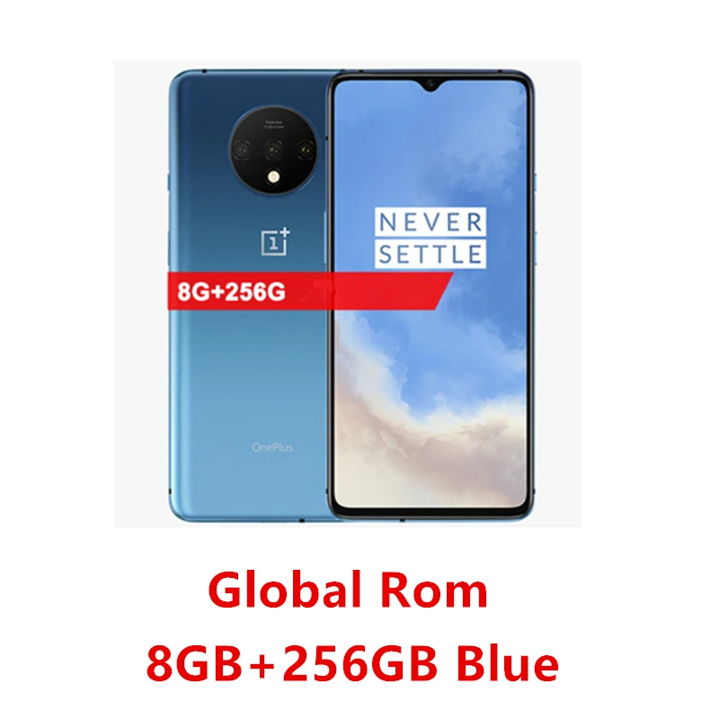 Смартфон OnePlus 7T с глобальной ПЗУ, 8 ГБ, 128 ГБ, Восьмиядерный процессор Snapdragon 855 Plus ...