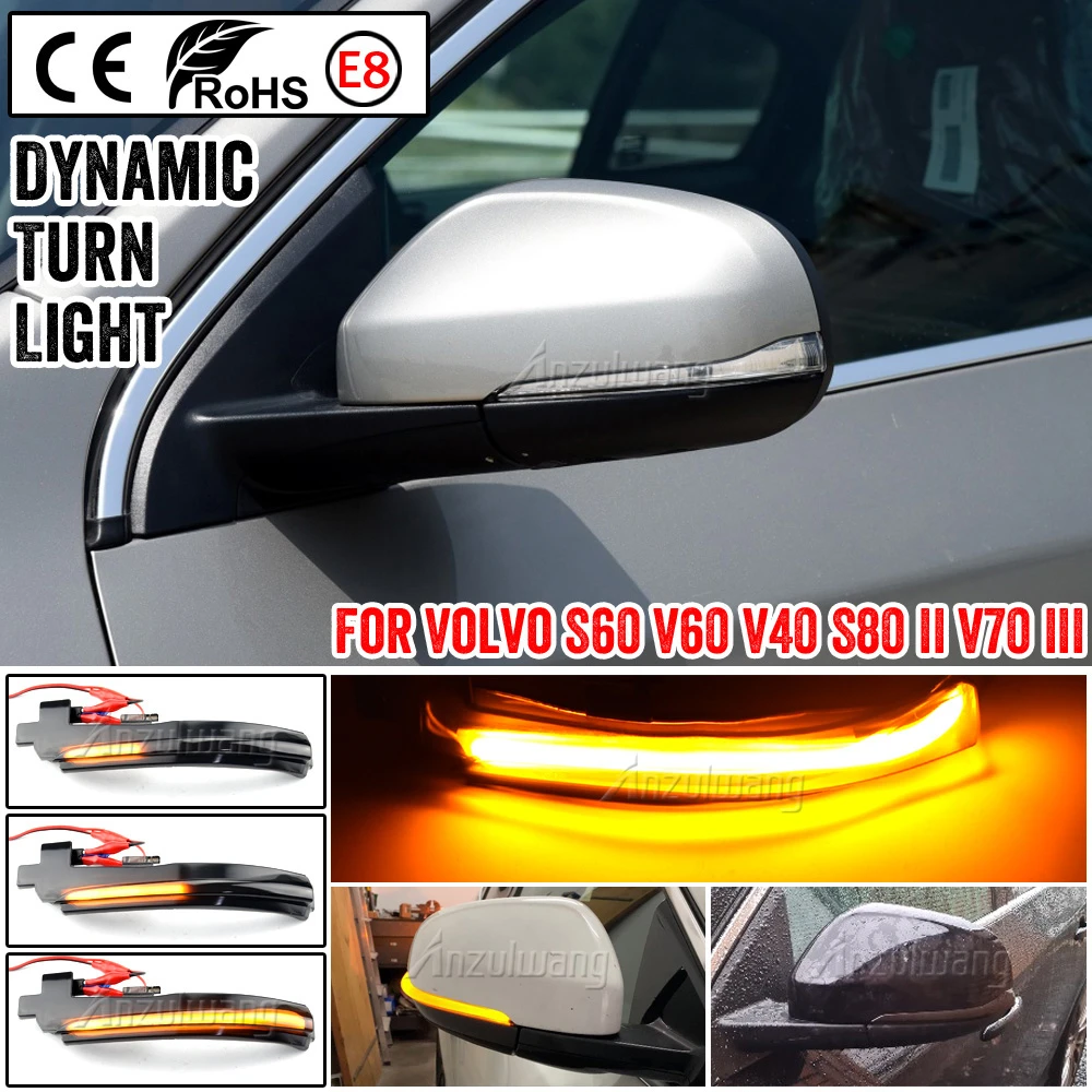 Pair LED Dynamic Side Mirror Indicator Light Turn Signal Lights for ...