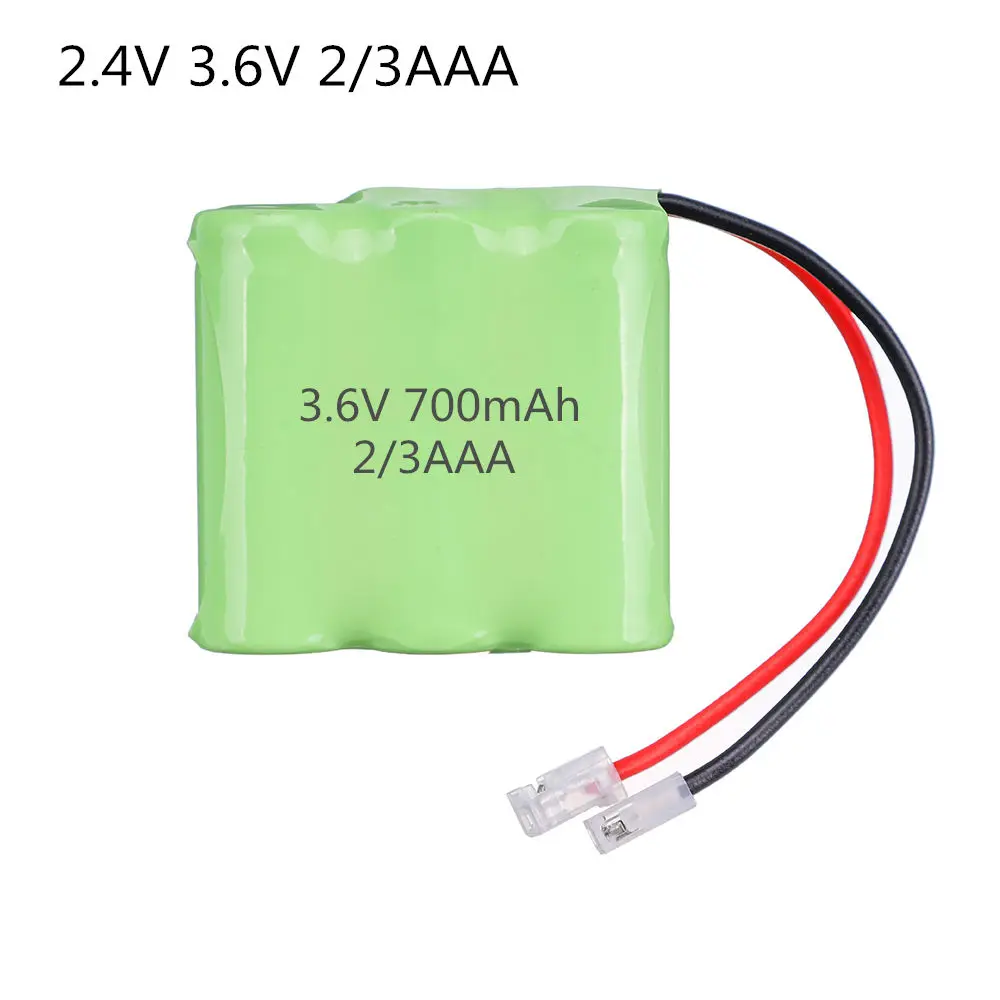 Paquete de baterías recargables de 2,4 V y 3,6 V, 2/3AAA, 2/3AA, 700mah ...