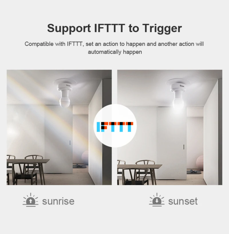 SONOFF Slampher R2 E27 смарт-лампочка WiFi держатель переключатель ...
