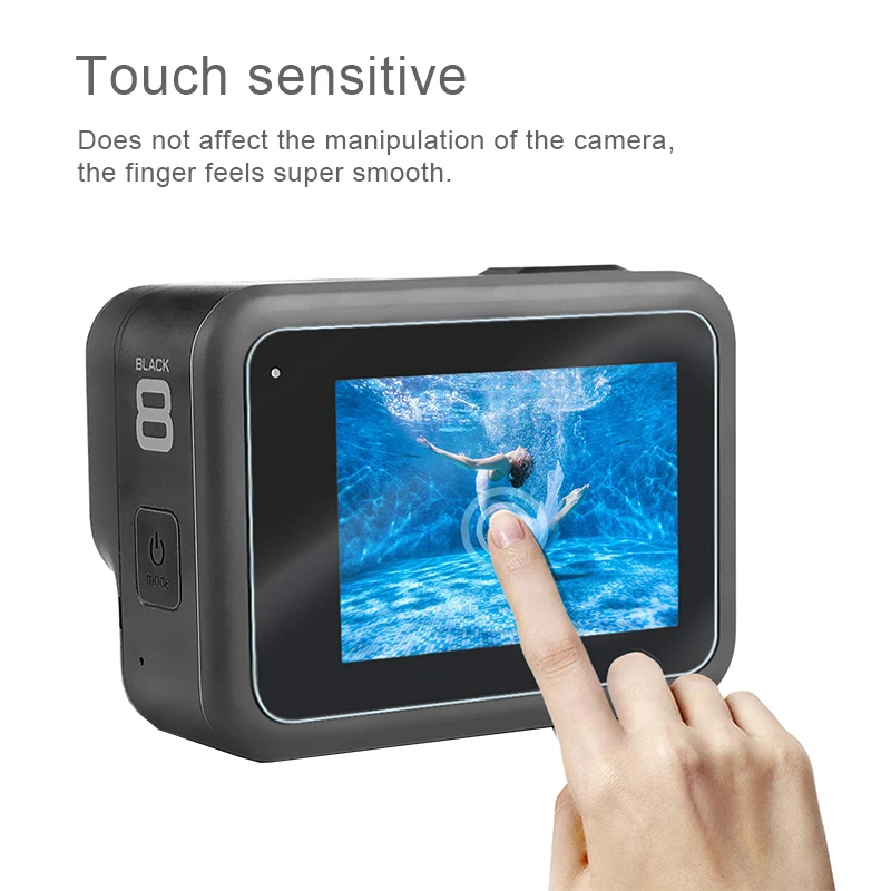 Защитная пленка для GoPro Hero 8 Black аксессуары защитная пленка Закаленное стекло для Go Pro 8 ...