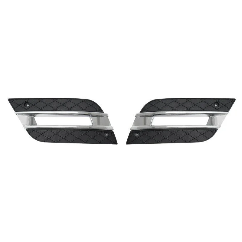 Left + Right DRL Light Cover Front Bumper Grilles for Mercedes-Benz ...