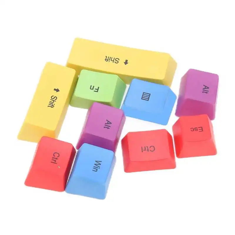 Colorful Keycaps PBT Keycaps Curved Concave for Mechanical Keyboard ...