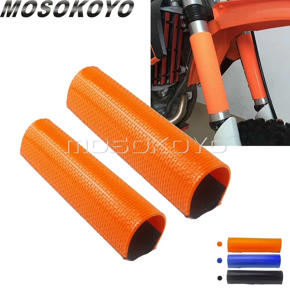 Orange-Fork-Shock-Absorber-Cover-Protector-Rubber-Wrap-Guard-For ...