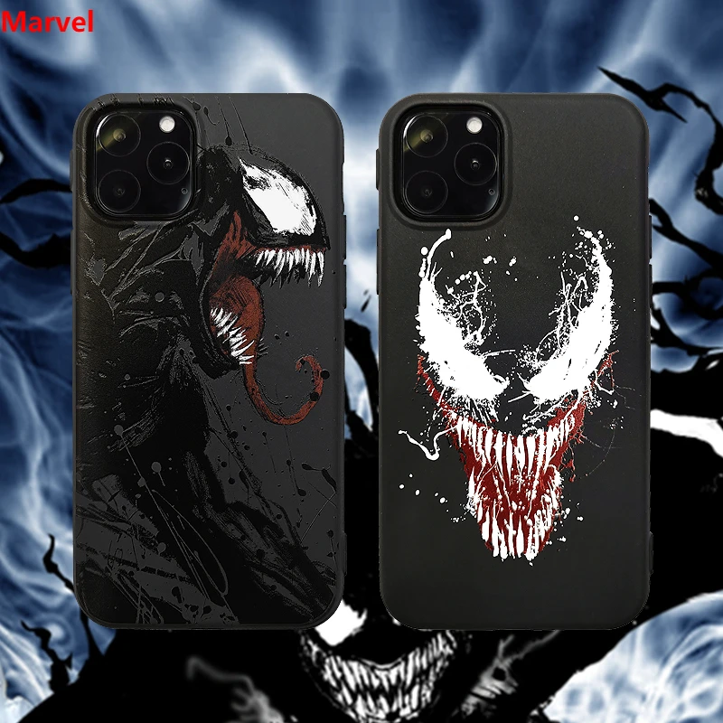 For-iPhone-12-11-Pro-Max-Venom-Painted-reliefs-Back-Cover-For-iPhone-X ...