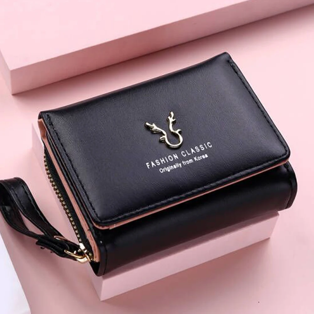 New Fashion Women's Wallet Short Women Coin Purse Wallets For Woman ...