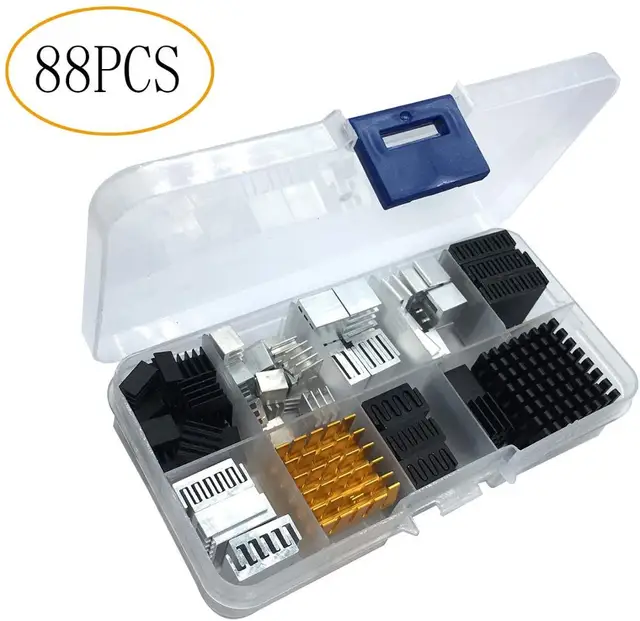 88pcs Heatsink Kit Small to Medium Size Cooler Heat Sink Set for ...