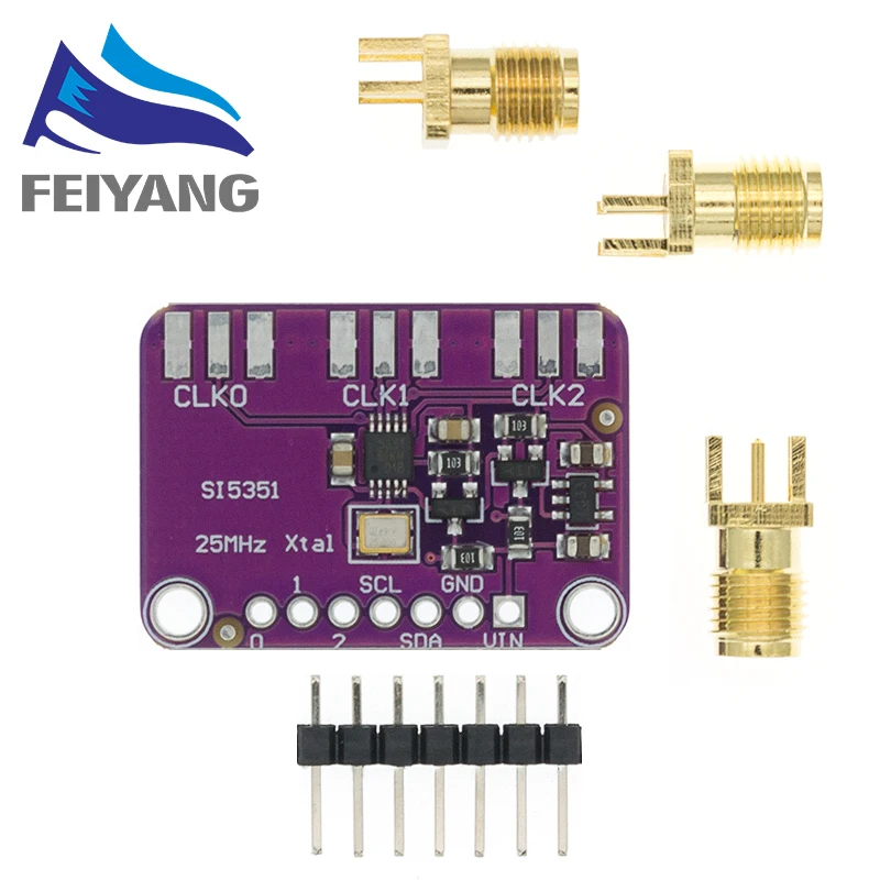 1PCS-DC-3V-5V-Si5351A-Si5351-I2C-Clock-Generator-Breakout-Board-Module ...
