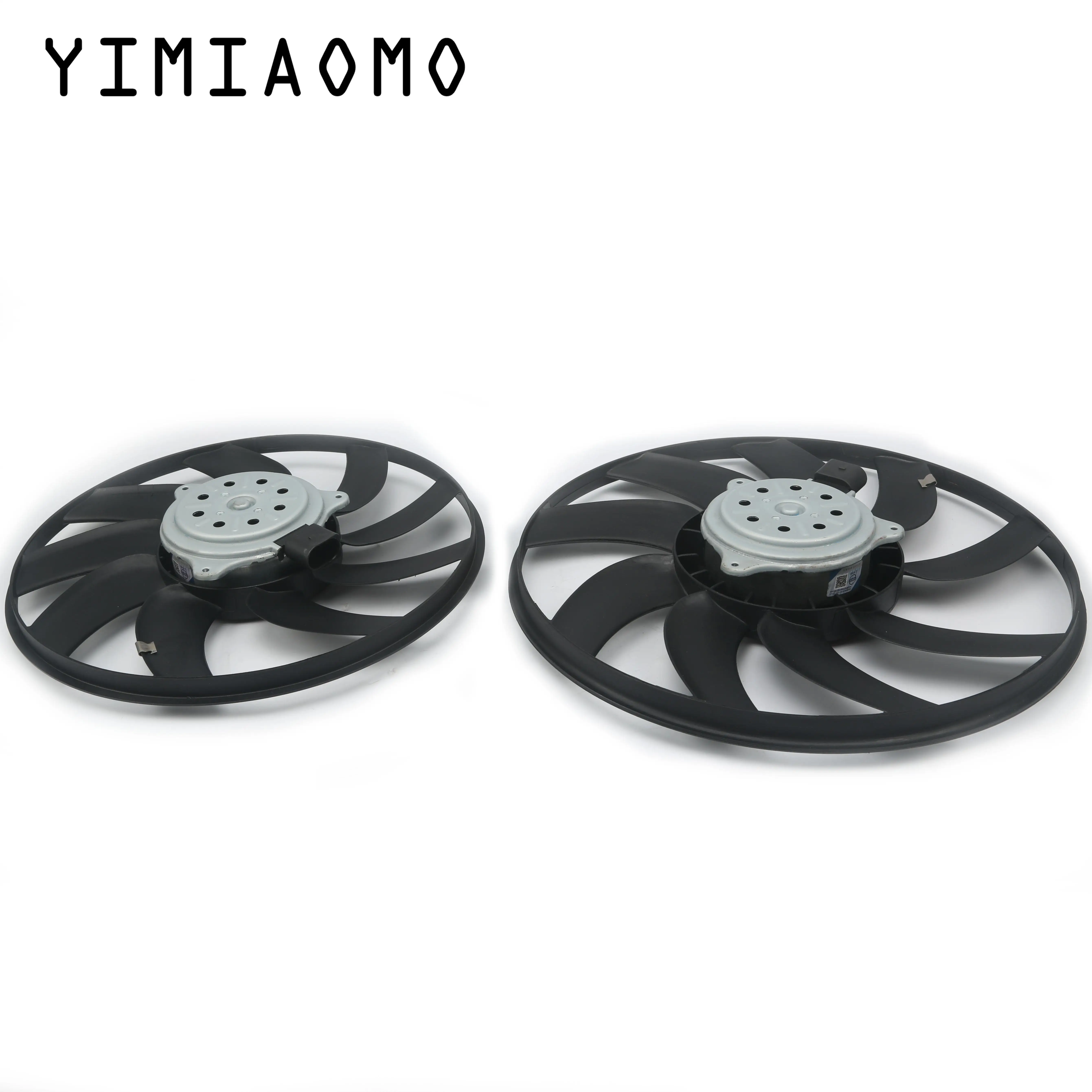 9 Fan Blades Cooling Fan Motor Set Left & Right For Porsche Macan 95b-2 ...