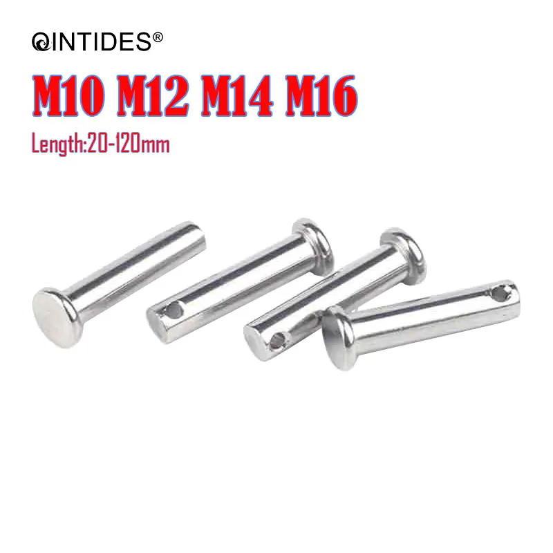 QINTIDES-M10-M16-Clevis-Pins-With-Head-304-Stainless-Steel-Shaft-Flat ...