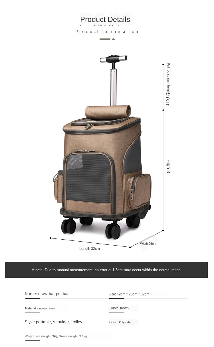 Lithe™ – Dog Carrier with Wheels – DogMega.Com