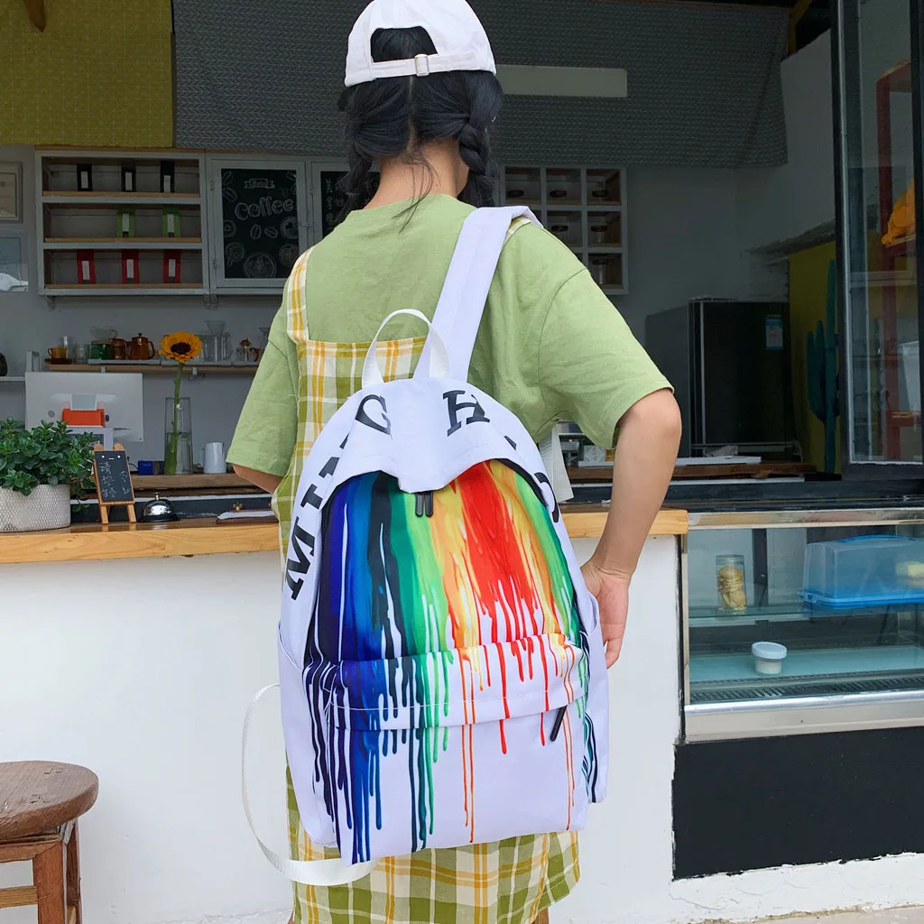 Rainbow Pride Dripping Paint Backpack (Various Colors) - Queerks™