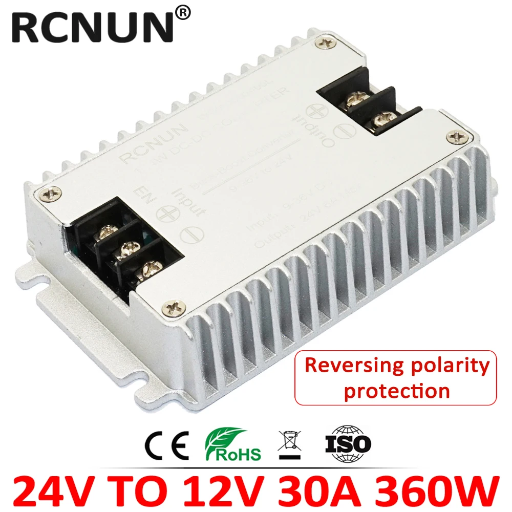 2 Years Warranty 24V to 12V 20A 30A DC DC Buck Module 24 Volt to 12 ...