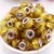10pcs Rondelle Glitter Round Big Hole Murano Resin Beads Spacer Fit ...