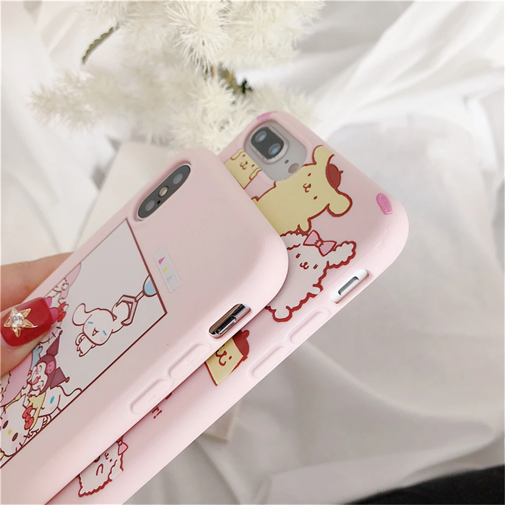 Sanrio Pom Purin/Cinnamoroll Collection Soft TPU Phone Case For IPhone ...