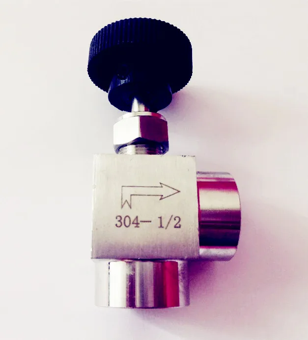 Free Shipping 1/8" / 1/4" / 1/2" / Adjustable 90 degree needle valve ...