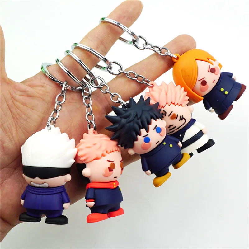 Jujutsu Kaisen Figure Keychain Anime Gojo Satoru Itadori Yuji Kugisaki ...