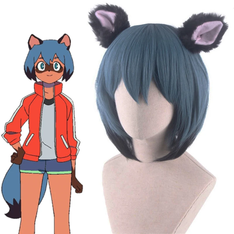 35cm Anime Bna Brand New Animal Michiru Kagemori Cosplay Wigs Blue ...