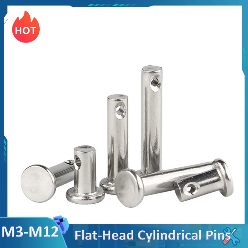 M3-M4-M5-M6-M8-M10-M12-304-Stainless-Steel-Flat-Head-With-Hole ...