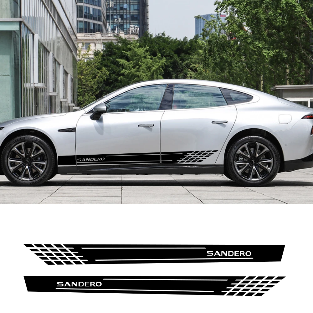 2021-2Pcs-Car-Sandero-Stickers-DIY-Styling-Vinyl-Film-Decals-Auto ...