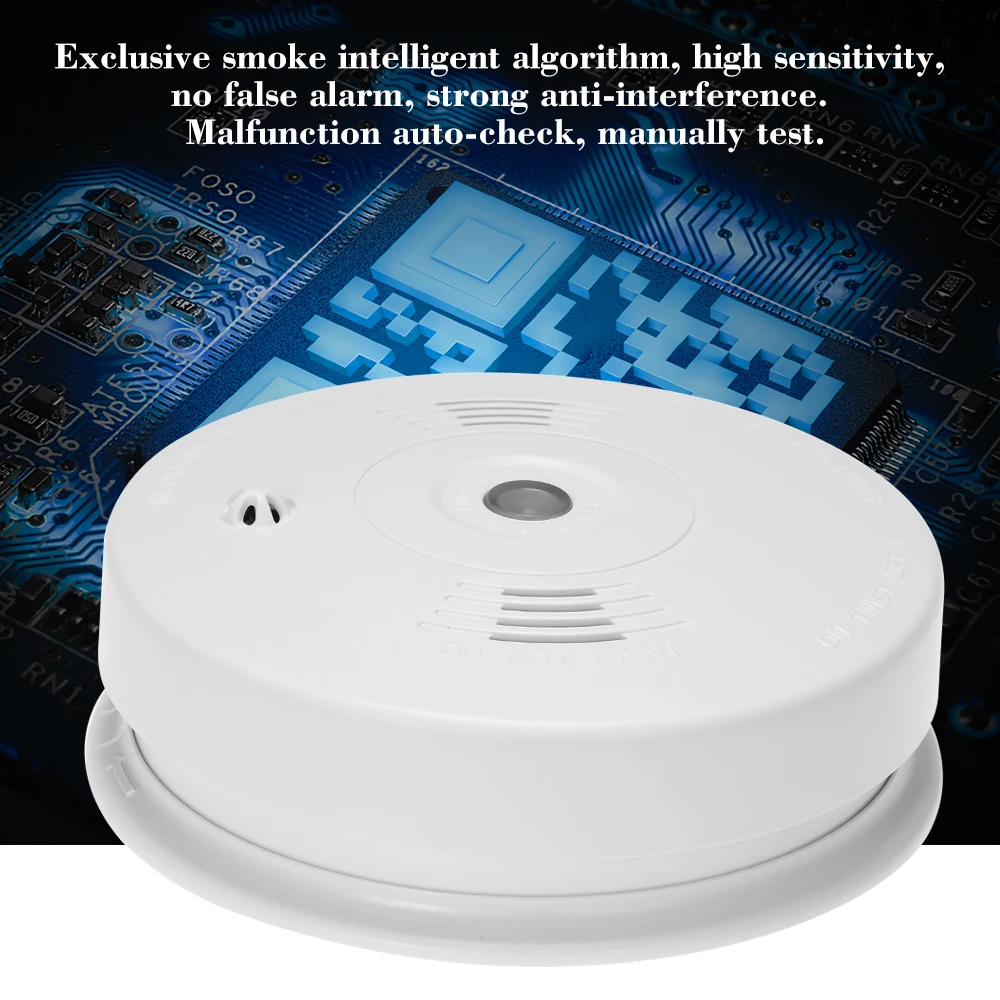 Wired Photoelectric Smoke Heat Detector High Sensitive Smoke Alarm ...