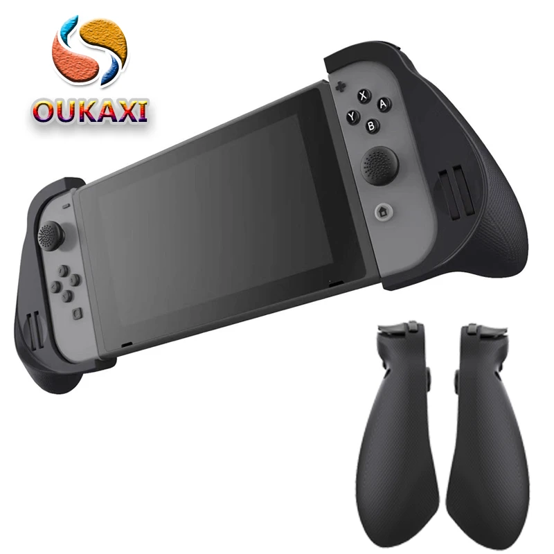 For Nintend Switch Grip Case With 4 Game Cards Storage Ergonomic Handle ...