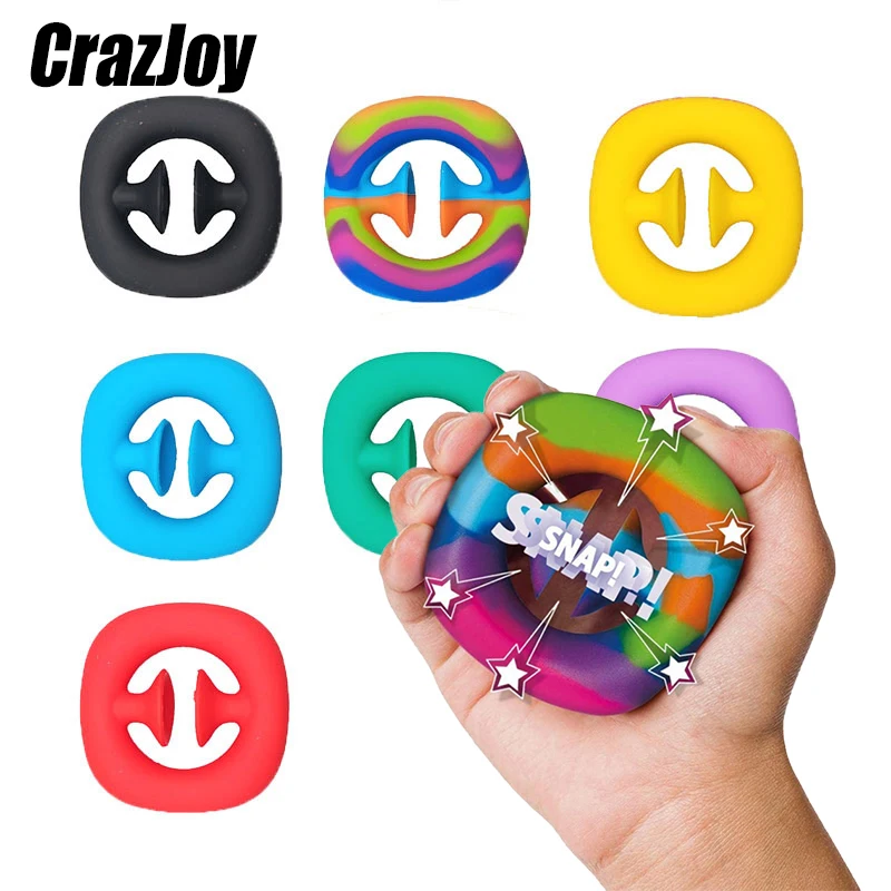 Anti Stress Finger Hand Grip Stress Reliever Fidget Stress Toy Autism ...