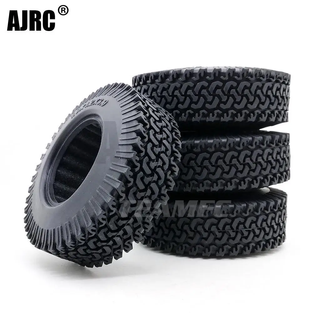 4pcs Rc 1:10 Crawler Beadlock Wheels Tire 1.9 Inch Rubber Wheel Tire 98mm Tyre For Rc Car Tamiya ...
