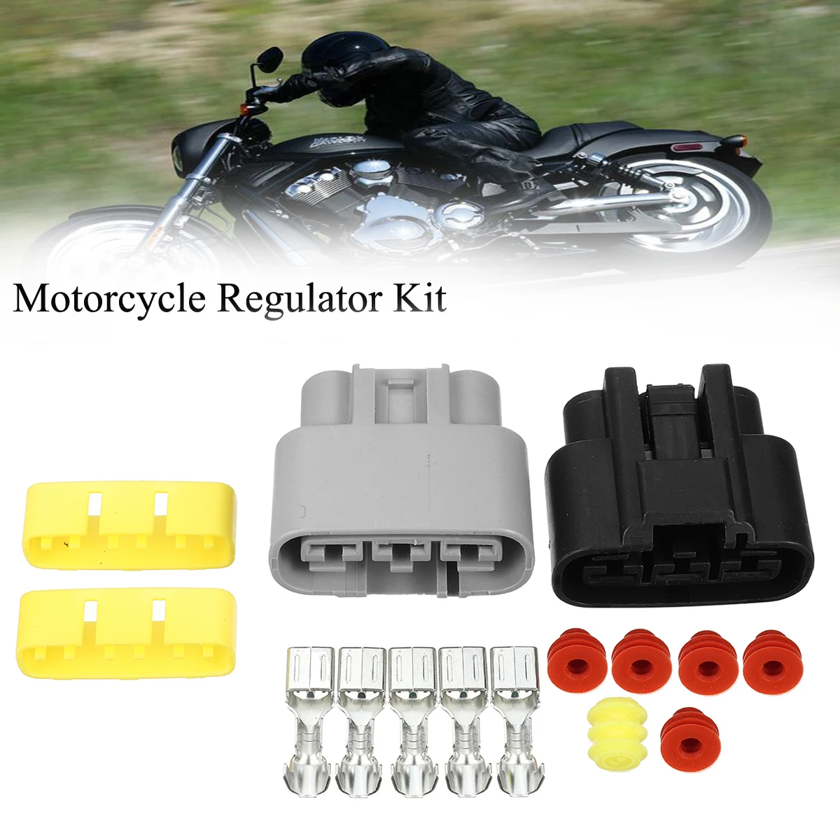 Universal-Voltage-Regulator-Rectifier-Connector-Kit-for-Honda-TRX-BMW ...