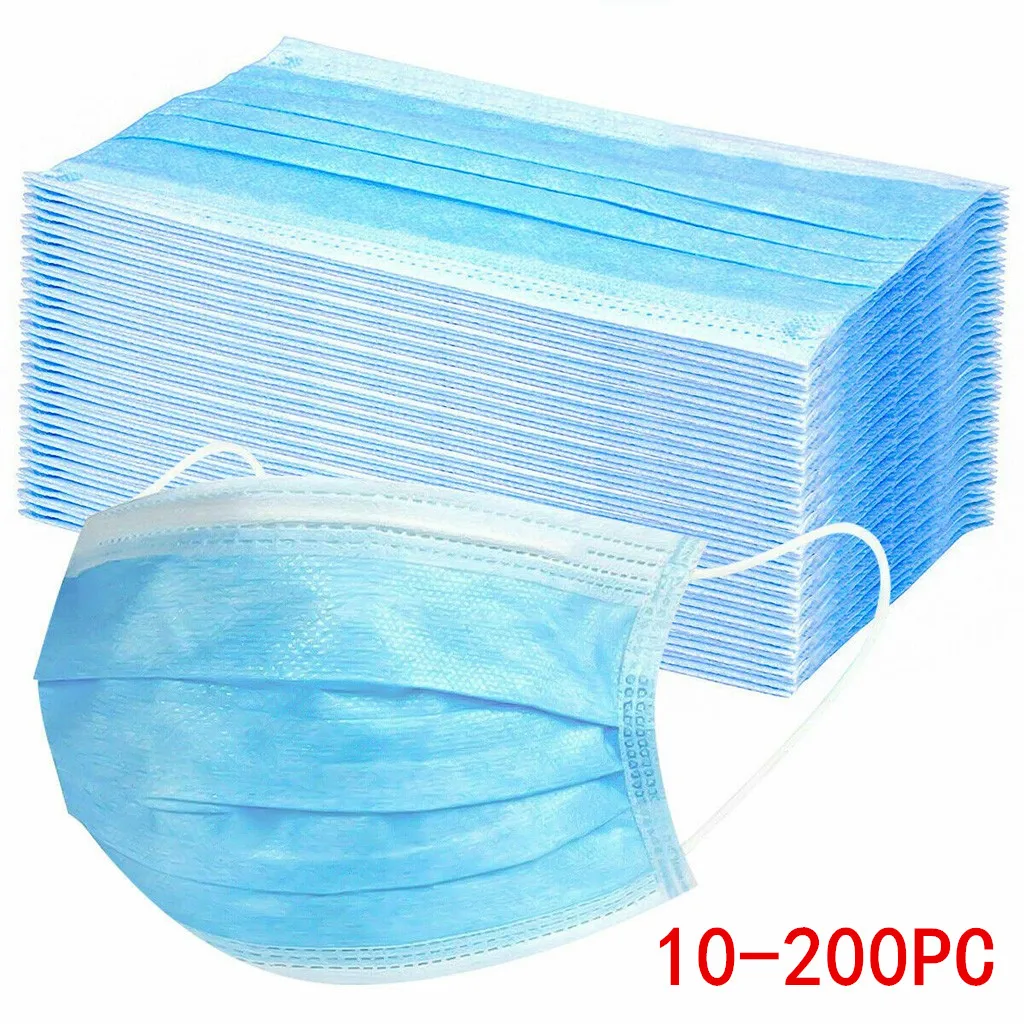 10-20-50-100-200pcs-Disposable-mouth-face-mask-3-layers-Meltblown ...