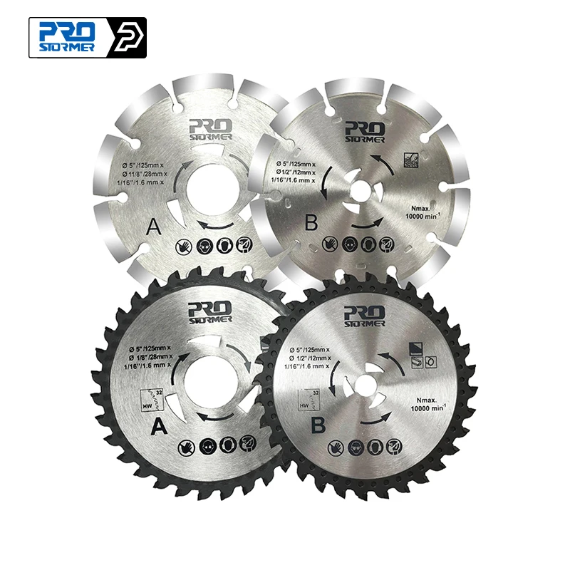 TCT Marble Saw Blade 125mm Double Blade Electric Circular Dual Saw for ...