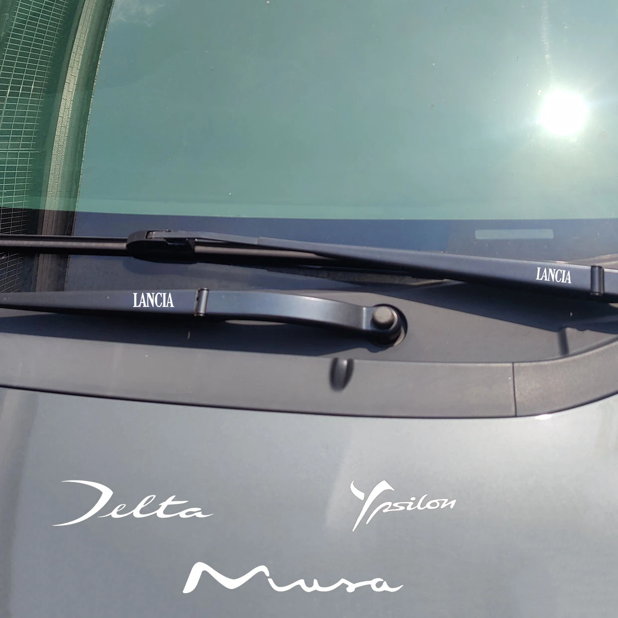 2pcs Car Decals Car Window Wiper Rearview Mirror Stickers For Lancia ...