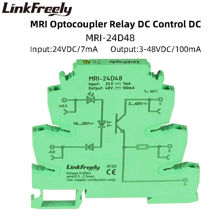 MRI-24D48 LED Optocoupler Isolator Interface DC DC SSR Relay Module ...