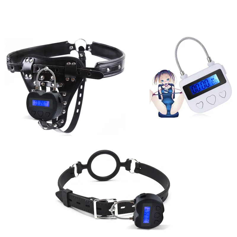 BDSM-Restraints-Electronic-Timing-Lock-Hand-Ankle-Cuffs-Time-Lock ...