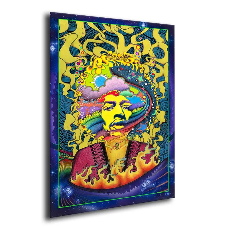 Psychedelic Jimi Hendrix Wallpaper