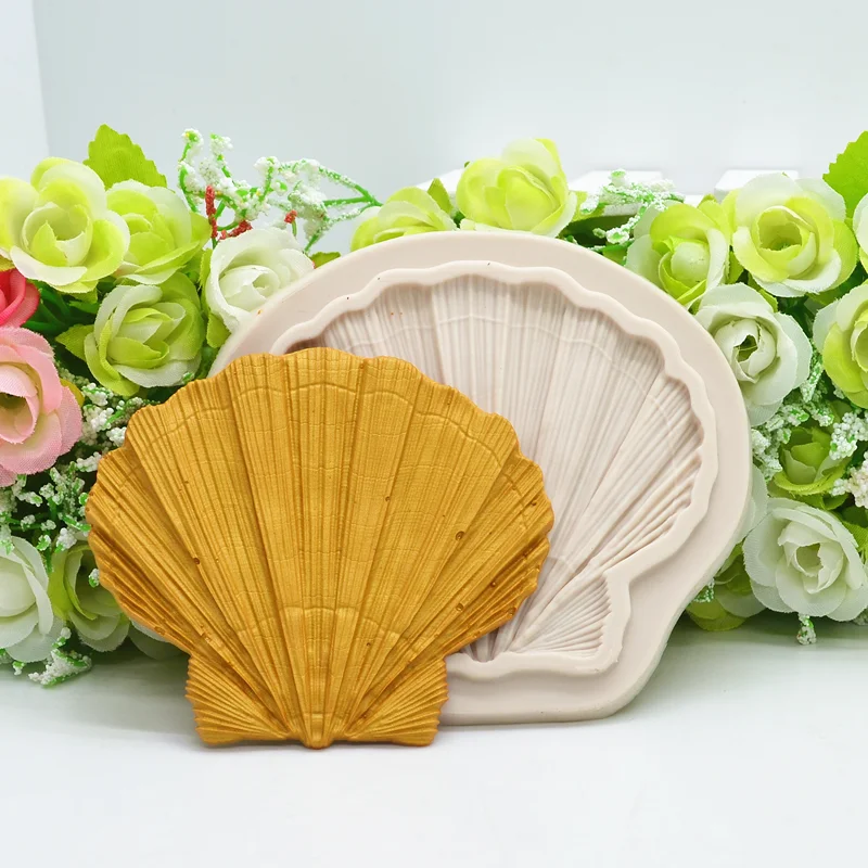 DIY Lovely Shell Silicone Chocolate Mold Fondant Cake Decorating Tools ...