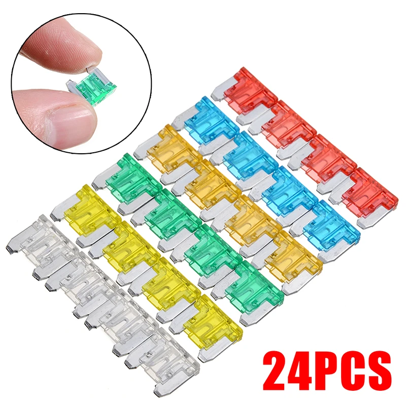 24pcs Auto Car Truck Motorcycle Fuses 5a 10a 15a 20a 25a 30a Mixed ...