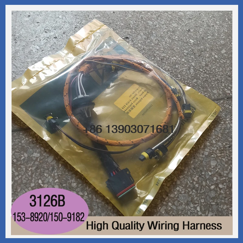 3126-3126B-Fuel-Injector-Wiring-Harness-Assembly-153-8920-150-9182-Wire ...