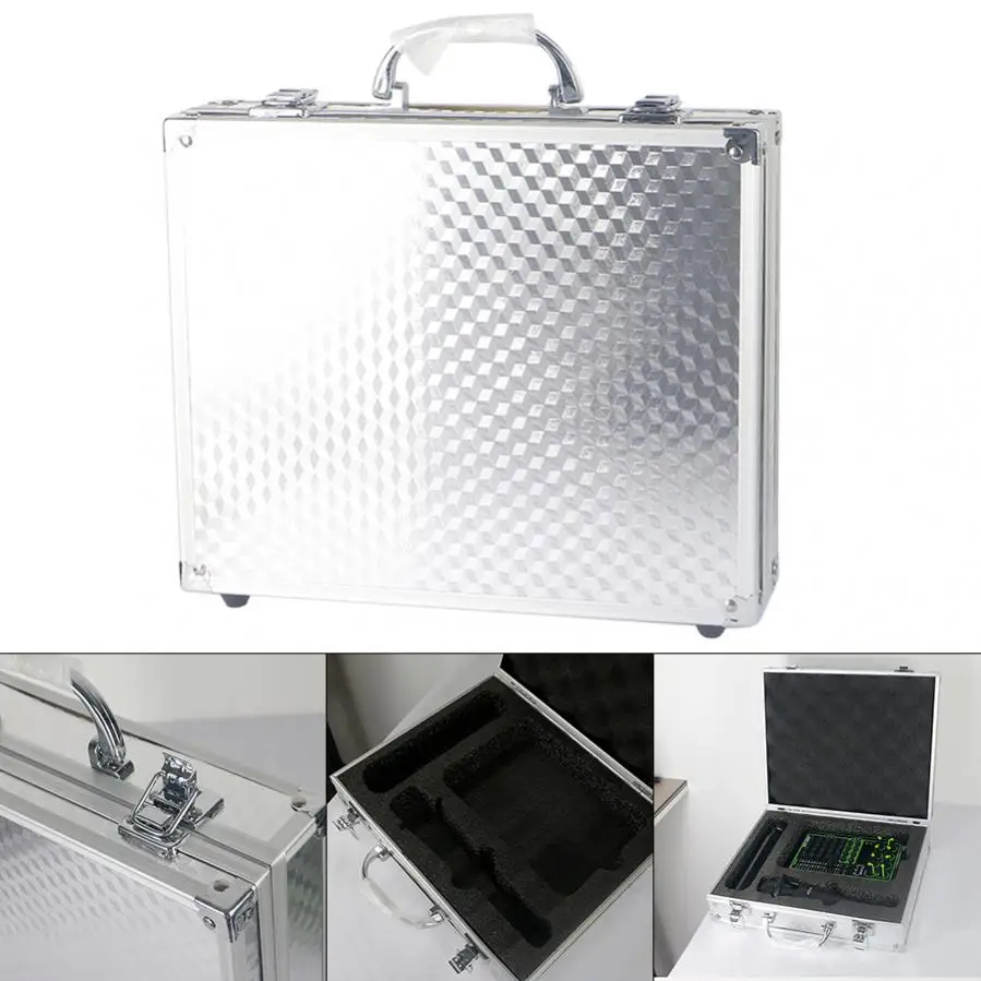 Sound Card Microphone Aluminum Box Storage Box Mic Storage Sponge Box ...