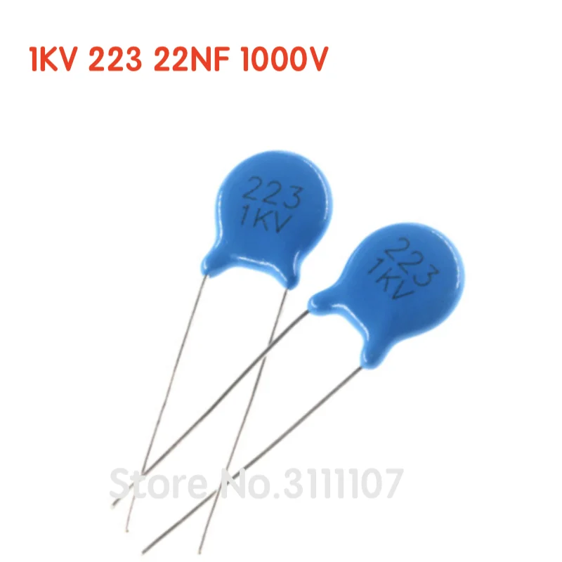 100PCS/LOT 1KV 223 22NF 1000V High Voltage Ceramic Capacitors DIP ...