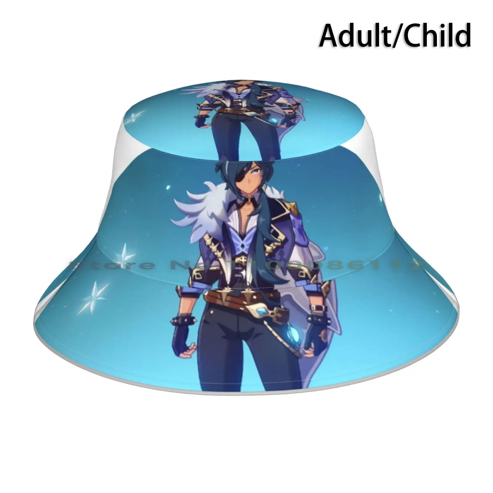 Genshin-Impact-Cryo-Kaeya-Topi-Bucket-Sun-Cap-Paimon-Genshin-Impact ...