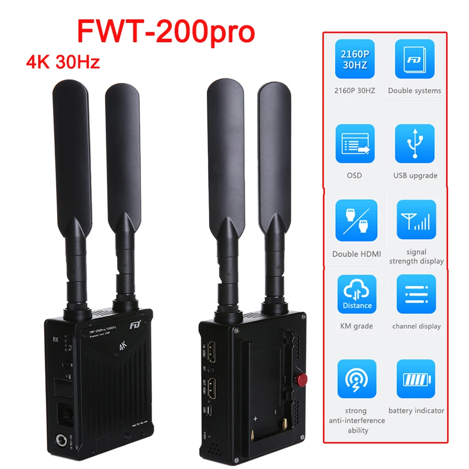 Feidu-FWT-200pro-4K-30Hz-Wireless-Transmission-Image-HD-Video ...