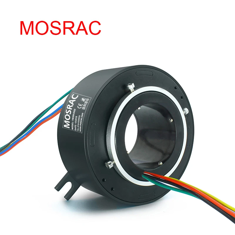Through Hole Slip Ring，MOSRAC 360 Rotary Union Electrical Connector，6 ...