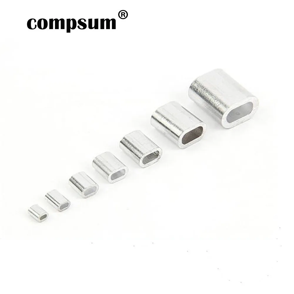 Aluminum-Sleeves-Oval-Crimping-Tube-Wire-Crimp-wire-rope-Aluminum ...