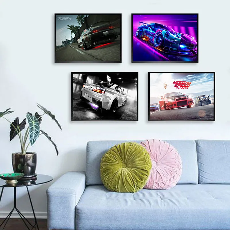 Need For Speed Classic games Poster Clear Image Wall Stickers Home ...