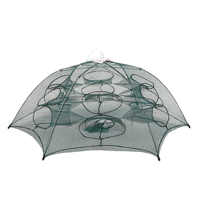 Portable Foldable Automatic Fishing Net Landing Net Trap Cast Dip Cage ...