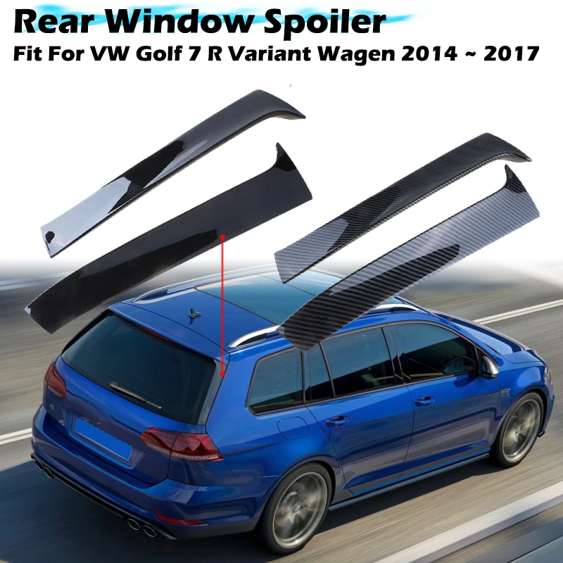Rear-Window-Side-Spoiler-Diffuser-Tail-Fin-Fit-For-VW-Golf-7-R-Variant ...